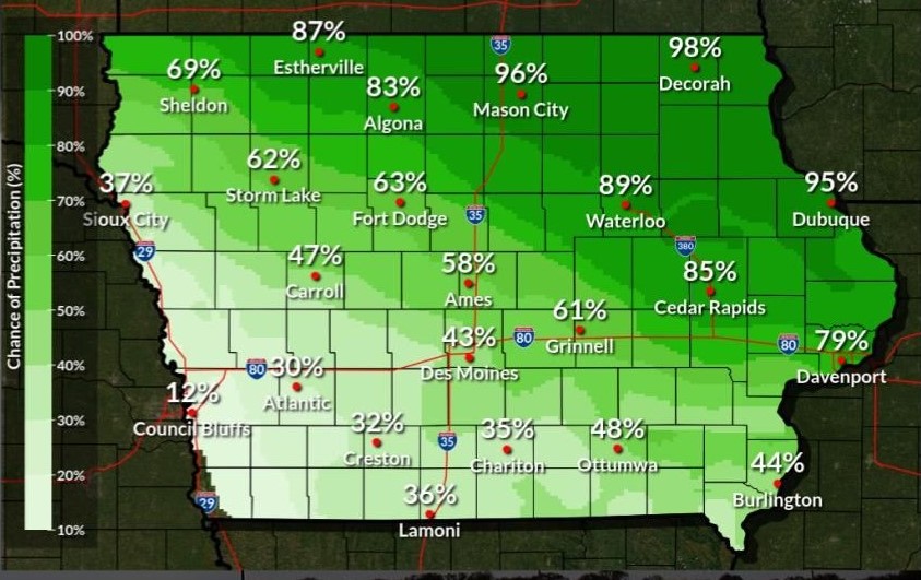 Golf ball-sized hail pelts Iowa, record rain and more showers on the ...
