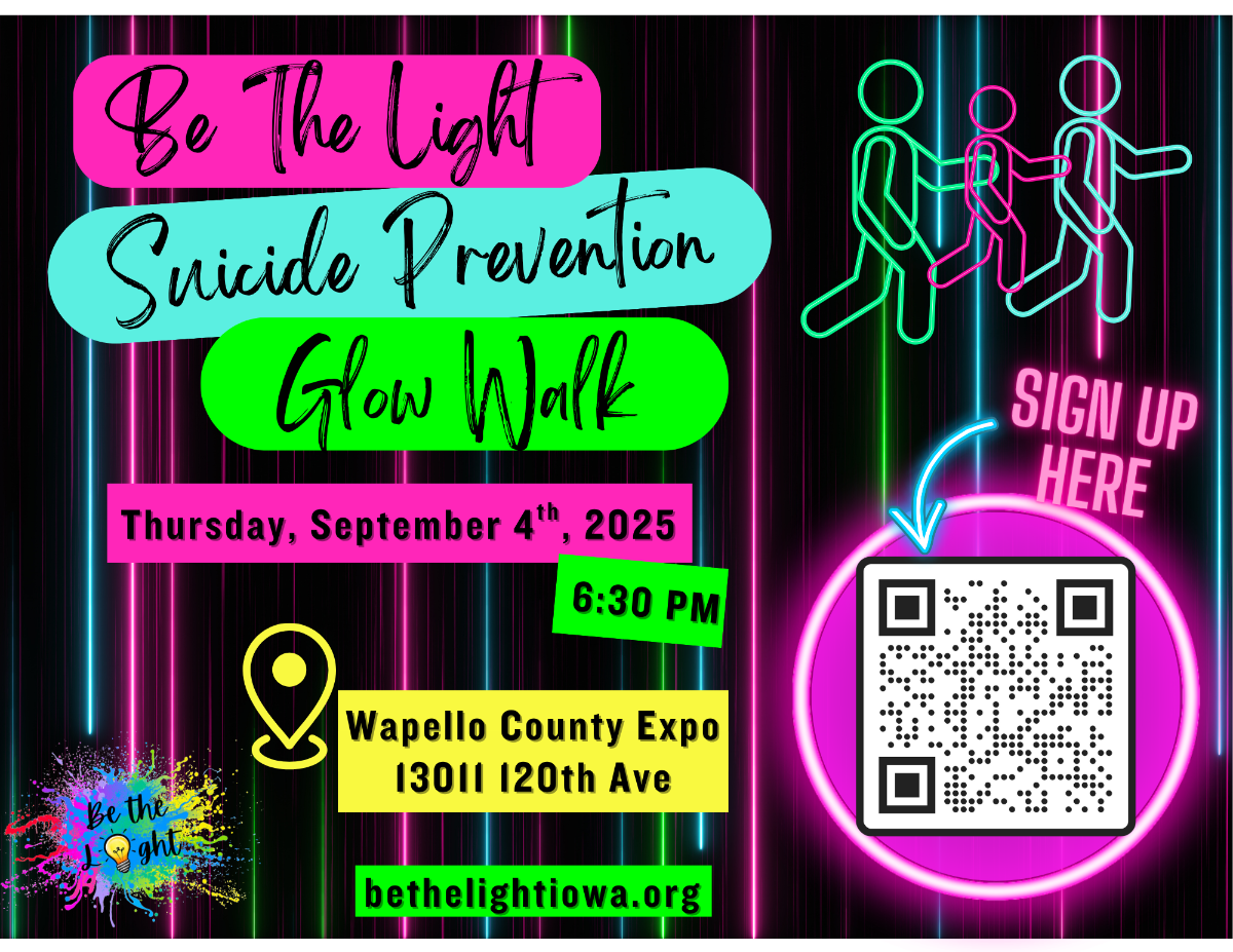 Be The Light Suicide Prevention Glow Walk @ Wapello County Expo ...